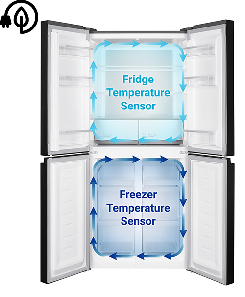 French Bottom Freezer Refrigerator HR4N7522DS - Arçelik Hitachi Home ...